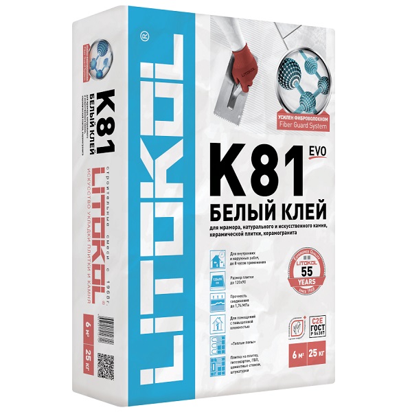 купить клей Litokol LitoFlex К-81 белый 25 кг.